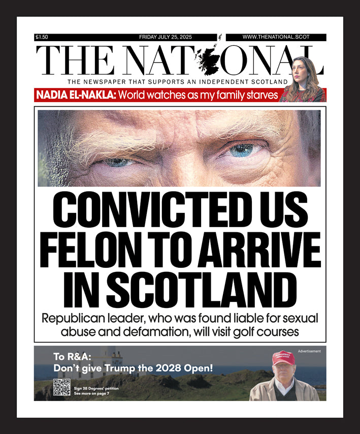 The National (Framed cover) - TRUMP VISIT – The National Newspaper ...